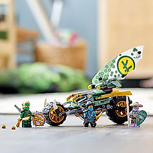 LEGO NINJAGO Lloyd’s Jungle Chopper Bike 71745 Building Kit; Ninja Bike Toy Featuring NINJAGO Lloyd and NYA Minifigures, New 2021 (183 Pieces); Top Toy for Kids Who Love Action-Packed Creative Play