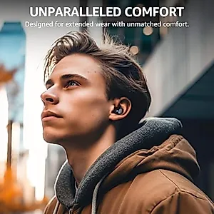 TOZO T6 (Ergonomic Edition) Wireless Earbuds Bluetooth 5.3 Headphones, Ergonomic Design in-Ear Headset, 50Hrs Playtime with Wireless Charging Case, APP EQ Customisable, IPX8 Waterproof, 2024 Version