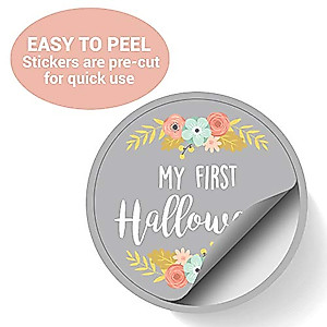 Baby Monthly Stickers | Floral Baby Milestone Stickers | Newborn Girl Stickers | Month Stickers for Baby Girl | Baby Girl Stickers | Newborn Monthly Milestone Stickers (Set of 24)