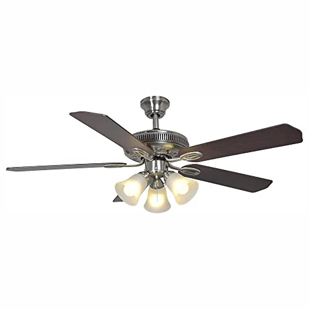 Hampton Bay Glendale 52 in. Brushed Nickel Ceiling Fan - AG524-BN