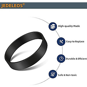 JEDELEOS Replacement Belts for Bissell 3071, 3072, 3067, 3072, 3109 PowerForce PowerBrush Pet XL and TurboClean DualPro Pet Carpet Cleaner, Replace Part 1626502 (Pack of 2)