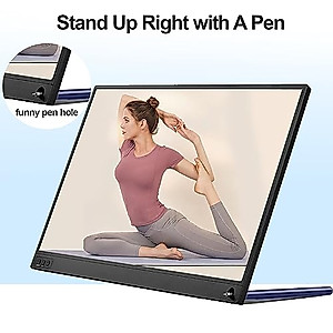 Lasitu Portable Monitor 15.6 Inch Full HD 1080P Portable Screen IPS HDR USB C Laptop Monitor HDMI Gaming Monitor Second Monitor for Laptop PC Phone Xbox PS4/5 Switch with Smart Cover
