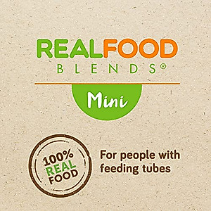 Real Food Blends Mini - Prunes, Pears & Pumpkin - Pureed Blended Snack for Feeding Tubes, 4 Oz Pouch (Pack of 12 Pouches)