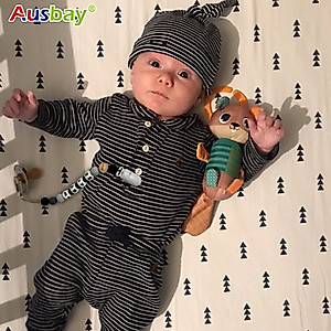 Personalized Multicolor Stroller Clip with Name (Black)