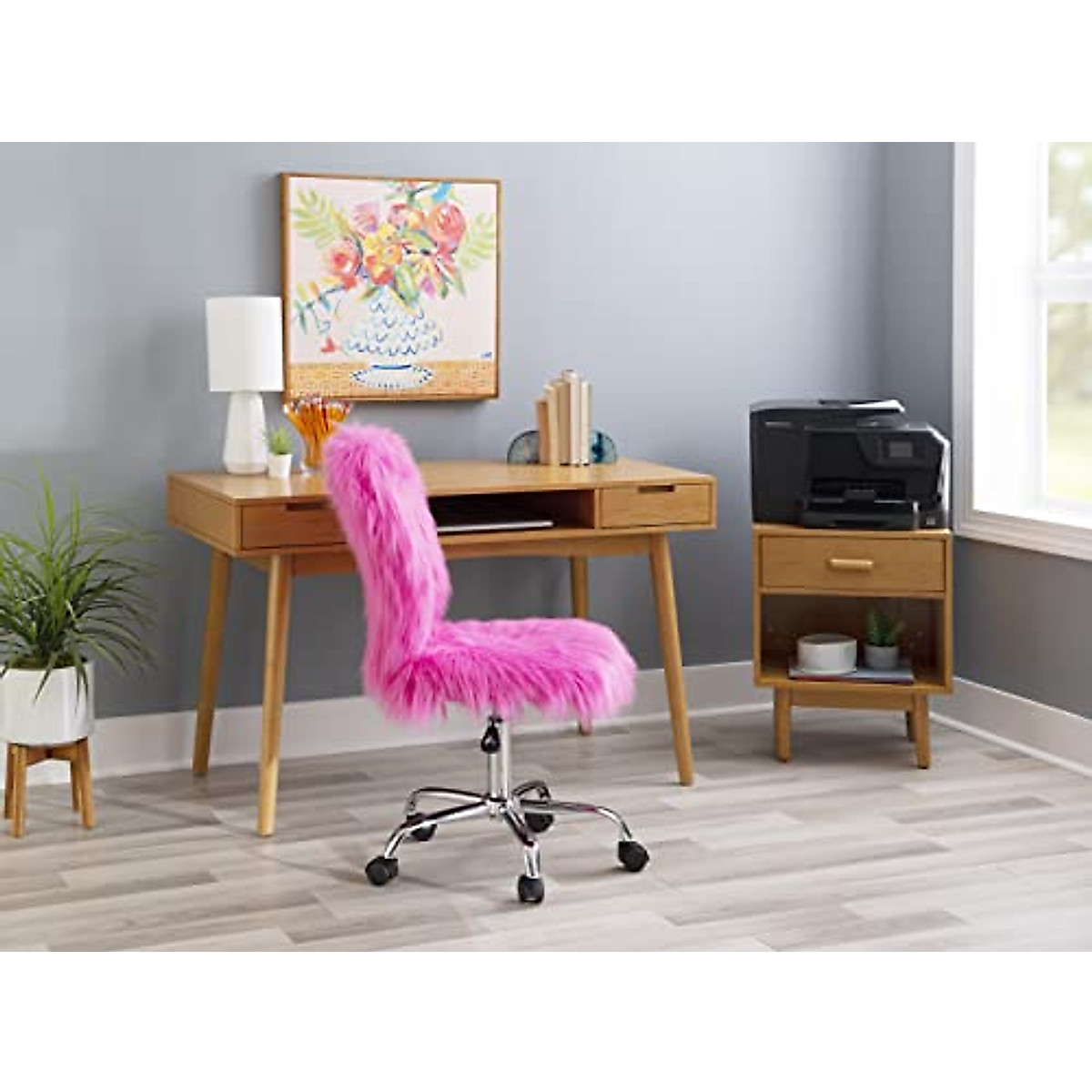 Linon Home Decor Products Natural Wood Modern Linon Drake Desk