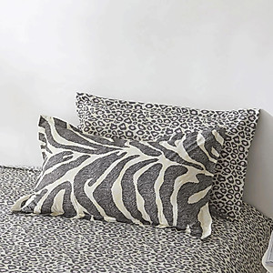 BUniq Duvet Cover 3 Pieces Queen King Full Twin Size with Zipper Closure, 4 Ties(1 Quilt Cover 2 Pillowcases)(Queen,002)