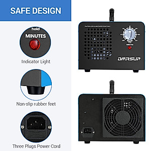 DMRSUP Commercial Ozone Generator 2.0 APP Control 11000 mg/h Air Purifier Ionizer - Ozone Machine for Home, Cars, Smoke, Blue