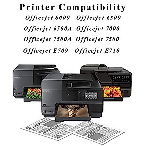 Tuobo 4 Black Replacement for 920 XL Ink Cartridge with New Chip High Capacity, Compatible with OfficeJet 6500a 6500 6000 7500a 7500 7000 Inkjet Printer