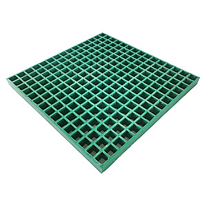 Banfluxion 22.6"x22.6" Fiberglass Floor Grating FRP Grating 0.5 tons Bearing Capacity Green 1.5" Thickness