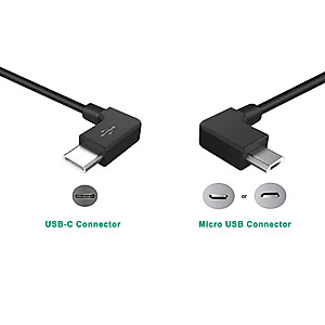 Artisan Tribute Micro ab to USB C Replacement for DJI Mavic Mini/Mavic 2 Pro Controller USB Type-C OTG Cable, 9.8 inch