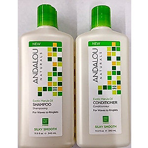 Andalou Naturals Exotic Marula Oil Silky Smooth Shampoo and Conditioner