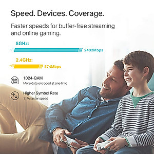 TP-Link Deco X60 WiFi 6 AX3000 Whole-Home Mesh Wi-Fi System, 3-Pack