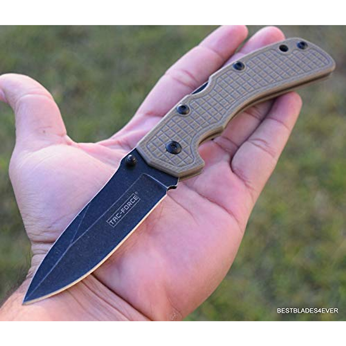 7.75 Inch Lockback Stainless Steel Open Folding Pocket Knife With Clip Outdoor Survival Hunting Knife for Camping by Survival Steel