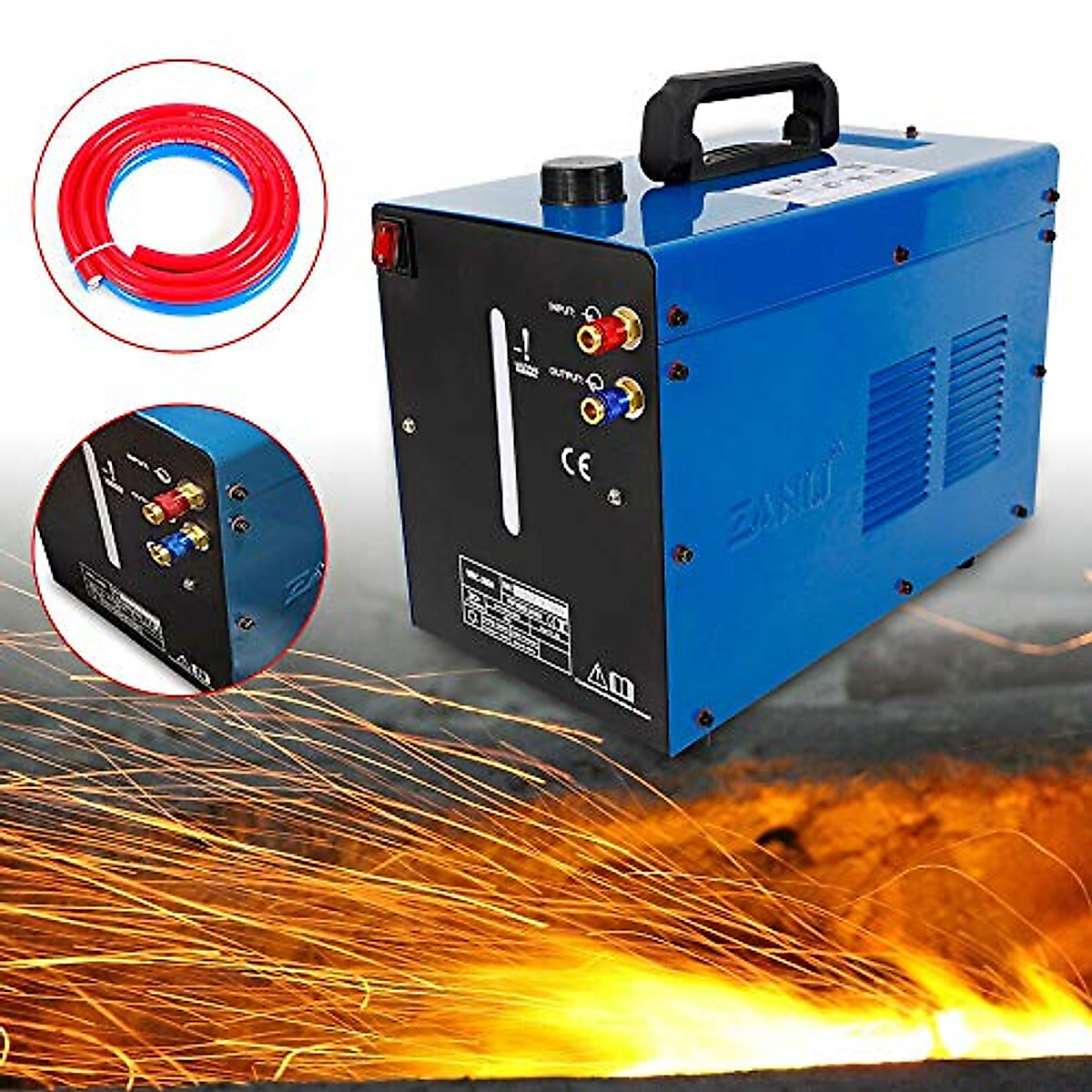 10L Welder Water Cooler- 110V Tig Welder Torch Machine Water Cooling System Cooler Welding System 0.35MPA/60HZ (BLUE)