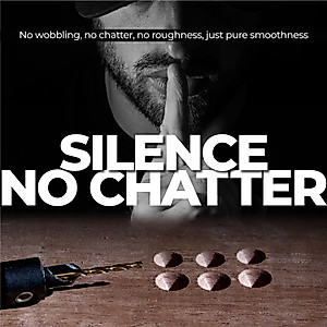 toolant Silence Combination Countersink Drill Bits Set, #4, #6, #8, #10, #12, High-Speed Steel Counter Sink Drill Bit for US Wood Screw