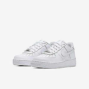 Nike Air Force 1, White/White, 6 US Unisex Little Kid