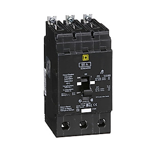 SCHNEIDER ELECTRIC 480Y/277-VOLT 90-AMP EDB34090 Miniature Circuit Breaker 480Y/277V 90A