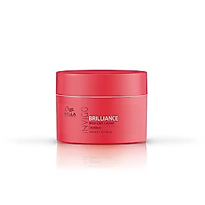 Wella Professionals Invigo Brilliance Hair Mask for Fine/Normal Colored Hair, Conditioning Treatment, Color Vibrancy, 5.07 oz