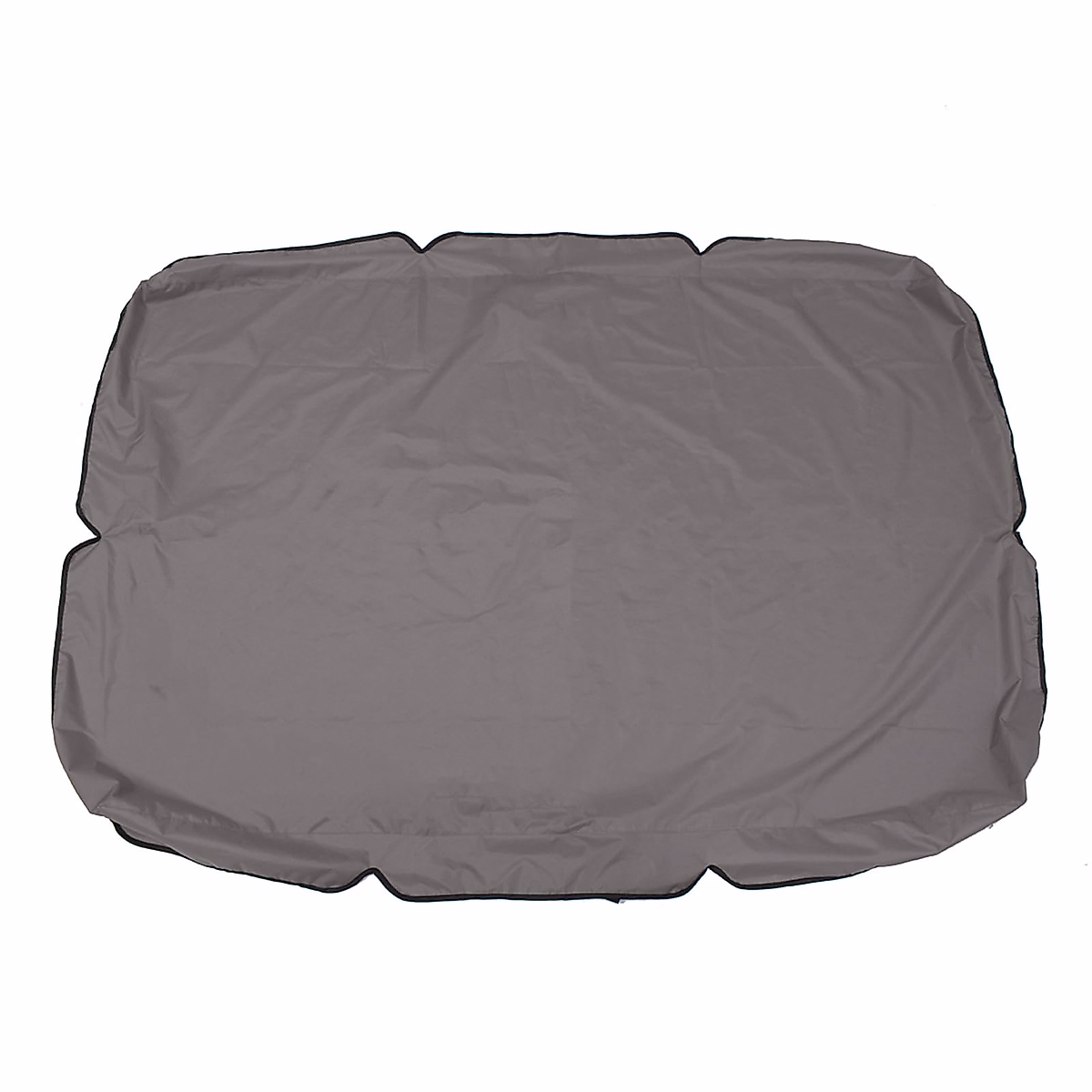 Garden Patio Swing Seat Canopy Universal Replacement 3 Seater 78x50 Inch Rainproof Windproof Dustproof Heavy Duty Rip Proof Top Cover Gray