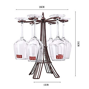 Creative Simplicity Goblet Decoration Wine Rack Wine Cabinet Decoration Entrance Creative Cup Holder Not Easy to Rust J1111, PIBM, 26×15×33cm