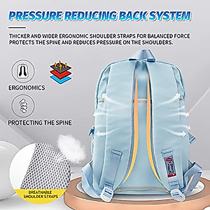 Voici et Voila Backpack with Wheels Girls Kids Rolling Backpack on Wheels Girls Roller Backpack with Wheels 6 Wheels Backpack Raincover Water Resistant Solid Color Elementary School Girls