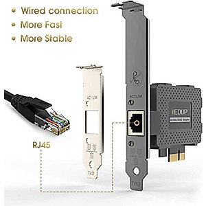 EDUP Gigabit Ethernet PCI Express PCI-E Network Card 10/100/1000Mbps RJ45 LAN Adapter Converter for Desktop PC