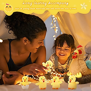 Skylety Chicken Stuffed Animal Plush Chicken Toys Egg Laying Hen with Zippered Belly, Hen House and Little Baby Chicks Stuffed Chicken for Easter Stuffers Party Supplies(Vivid Style)