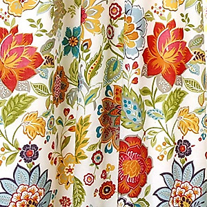 Greenland Home Astoria Curtain Panel Set, 84-inch L, White