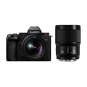 Panasonic LUMIX S5II Mirrorless Camera (DC-S5M2KK) with LUMIX S Series 50mm F1.8 Lens (S-S50)