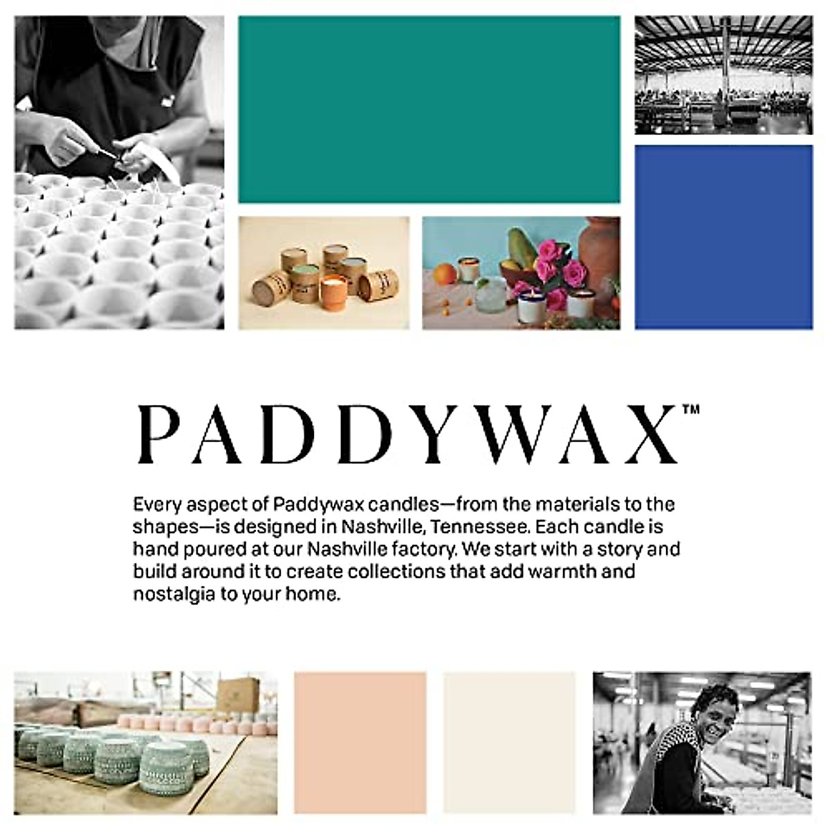 Paddywax Firefly Candle Co. En Plein Air Scented Candles with Soy Wax Blend and Reusable Glass Jar for Home Fragrance and Aromatherapy - 10 Ounce, Sea Salt & Oak, Gray