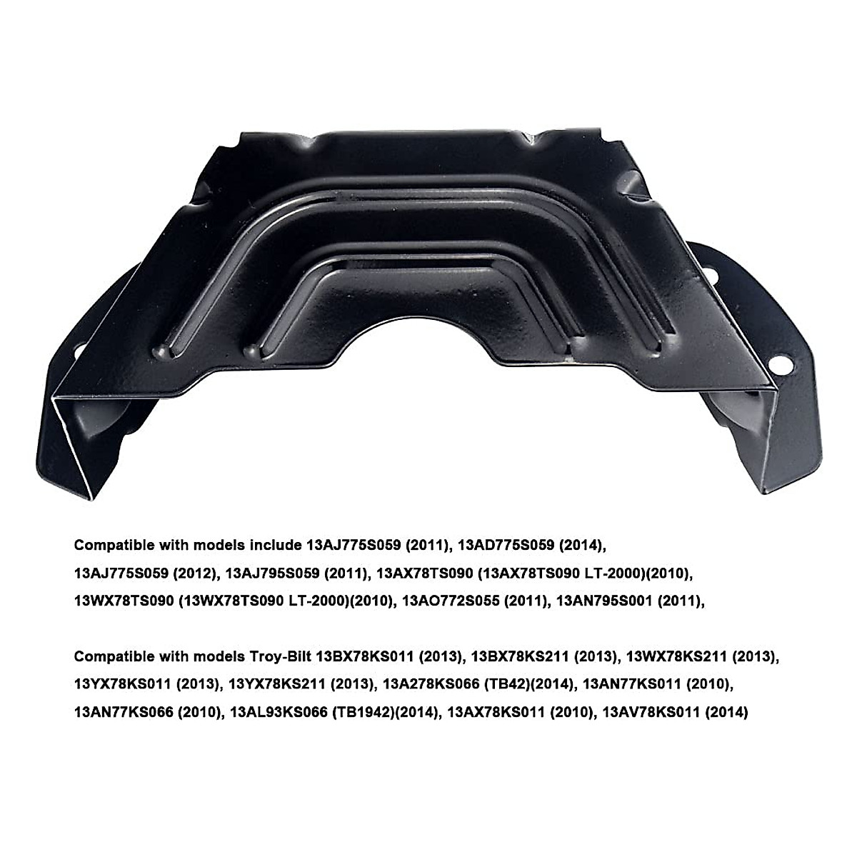 DECKMAN Lawn Mower Parts 783-06424A-0637 783-06424A Black Deck Belt Cover, Compatible with MTD Craftsman Troy-Bilt Lawn Mower Parts 783-06424A, Fits 42" 46" Deck Spindle Pulley Belt Guard Cover (2)