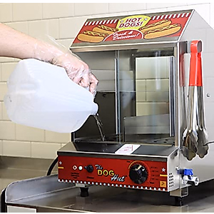 Paragon Dog Hut Hot Dog Steamer, Red, (8020)