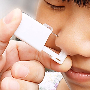 XUKEKOY 2 Pack Safety Self Piercing Gun Kit with Stud for Ear Nose, Painless (White)