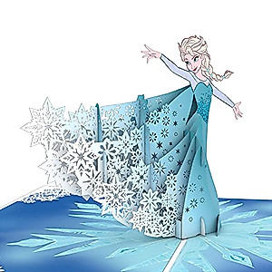 Lovepop Disney's Frozen Elsa Pop Up Card, 5x7-3D Greeting Card, Pop Up Birthday Card for kids, Card for Daughter or Sister, Celebration Cards, Frozen Birthday Card