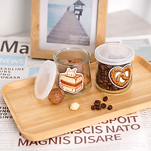 Oui Yogurt Jar Lids Set - 12Pcs Clear Plastic Replacement Lids Compatible With Oui Yogurt Jars