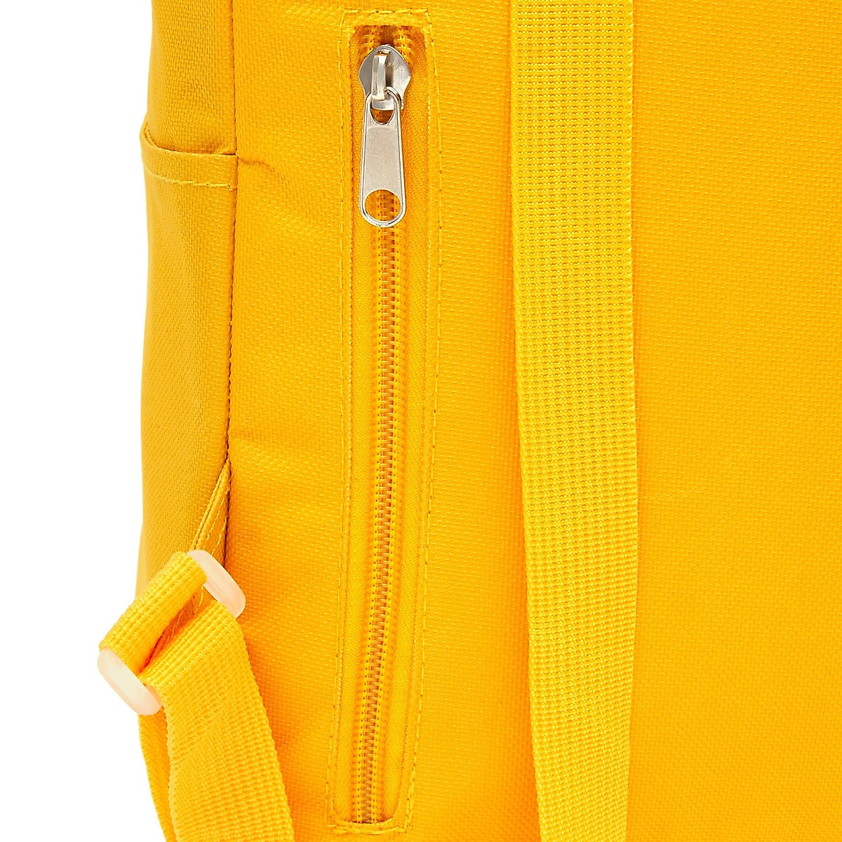 Zodaca Mini Square Backpack for Women, Small Mango Yellow Bag (9 x 12 Inches)