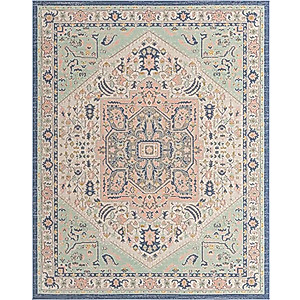Unique Loom Whitney Collection Traditional Geometric Multi Area Rug (9' 0 x 12' 0)