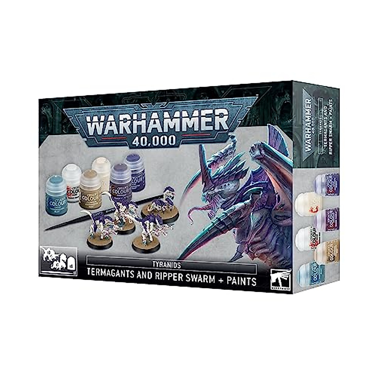Warhammer 40K - Tyranids - Termagants and Ripper Swarm & Paints Set