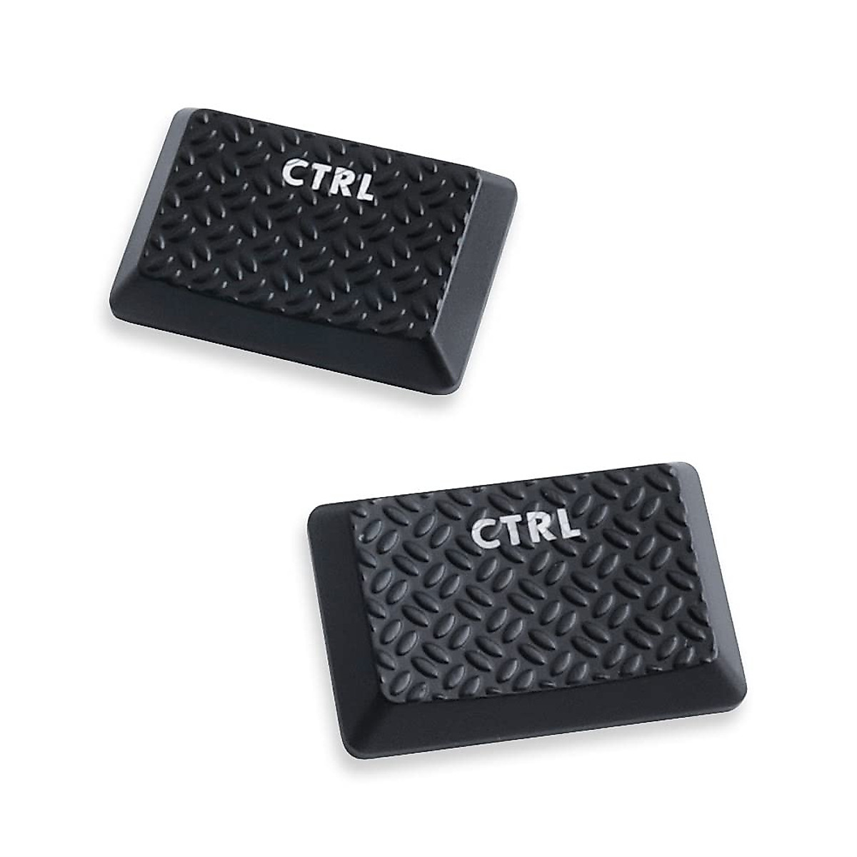 HUYUN Backlit Keycaps Replacement for GL Tactile Switch Logit G813/G815/G913/G915 TKL RGB Mechanical Gaming Keyboard (2PCS Texture Ctrl Black)