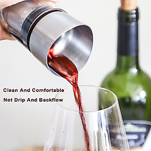 Wine Decanter Red Wine Decanter Wine Decanter With Aerator, High Borosilcate Glass Mateial,Red Wine Decanters And Carafes with Built In Aerator,Wine Gift, 1500ml/50.7oz (full capacity)