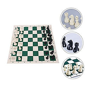 SAFIGLE 1 Set International Chess Travel Toy Magnetic Chess Board Kids Educational Toys Chess Figures International Chess Board Game Chess Toy Chess and Checkers Set Kid Competition Toy