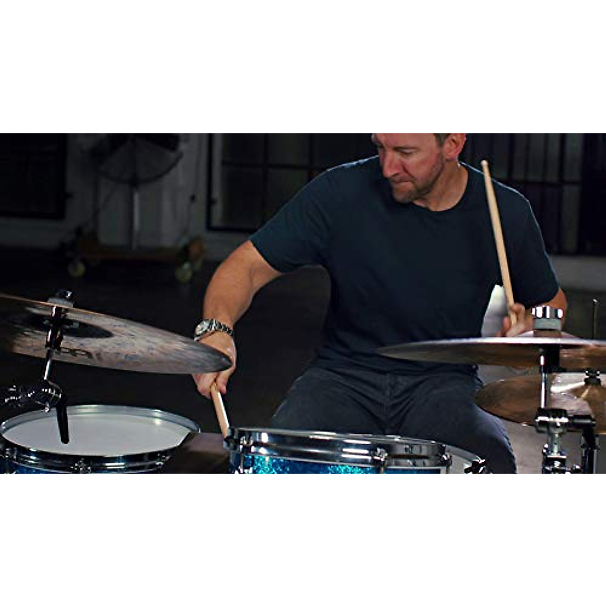 Meinl Cymbals Mike Johnston Groove Bell Cowbell with Magnetic Mutes — NOT Made in China — Vintage Steel Finish, 2-Year Warranty (MJ-GB)