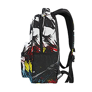 xigua Baseball School Backpack Bookbags for Students Girls Boys Women Men,Laptop Shoulder Bag Daypack for Travel Hiking Camping Sports,16 Inch