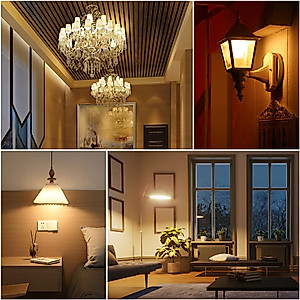 LEDERA 150 Watt LED Bulb, Energy Saving 23W Warm White Bulb 3000K, 2500 Lumens A21 LED Bulb 150W-200W, No-Flikcer E26 Medium Base for Home Office Mall Factory, Non-Dimmable, 4Pack