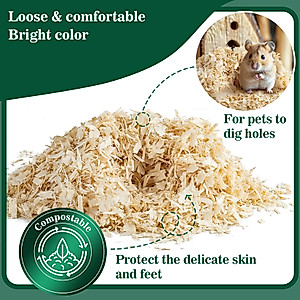 Sukh 14 OZ Aspen Hamster Bedding - Aspen Shavings Pet Supplies Bedding and Litter for Guinea Pig Rabbit Snake Enclosure Horse Bunny Hedgehog Chicken Coop Reptile Chinchilla Small Animal