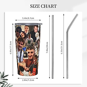 OAEWRE Paul Actors Mescal Stainless Steel Mug Insulated Tumbler Coffee Mugs with Lids and Straw Double Wall Vacuum Cup 20oz