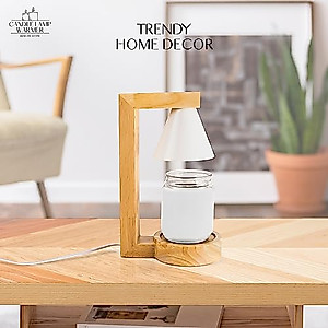 RPXLIFE Candle Wax Warmer Lamp, Candle Warmer Lamp, Lamp Candle Warmer Electric, Candle Light Warmer, Gifts for Mom, Bedroom, Home Decor. Dimmable Candle Warmer Lamp with Timer and 2 50w Bulbs