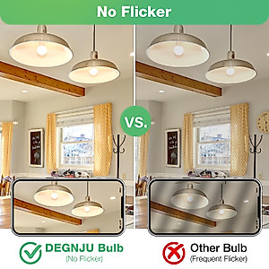 DEGNJU Light Bulbs,100 Watt Light Bulb Eqv, Warm Light Bulbs LED 1500LM, Soft White Light Bulb E26, 13W Bright Standard Appliance Light Bulb, 15000H, Non-Dimmable, White Light Bulbs for Rooms, 12 Pack