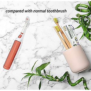 LongSun Portable Travel Size Toothbrush with Toothpaste Built in – Handy Convenient Multifunctional Toothbrush for Family Teens Travelers Easy to Carry