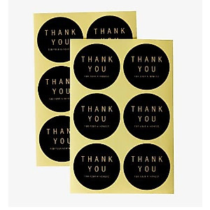 1.5'' Thank You for Your Kindness Stickers 120 Pcs 4 Design Round Square Classical Craft Thank You Sticker Kit for Greeting Cards Flower Bouquets Self-Adhesive Labels for Gift Wraps